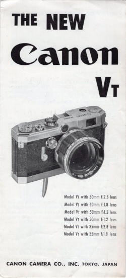Canon Rangefinder Cameras