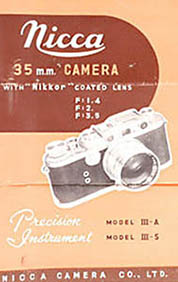 Nicca Rangefinder Cameras