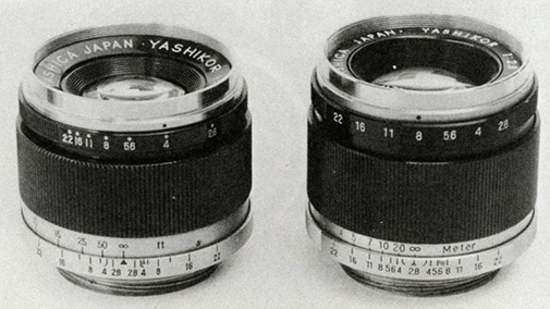 Yashica YE & YF Rangefinder Cameras